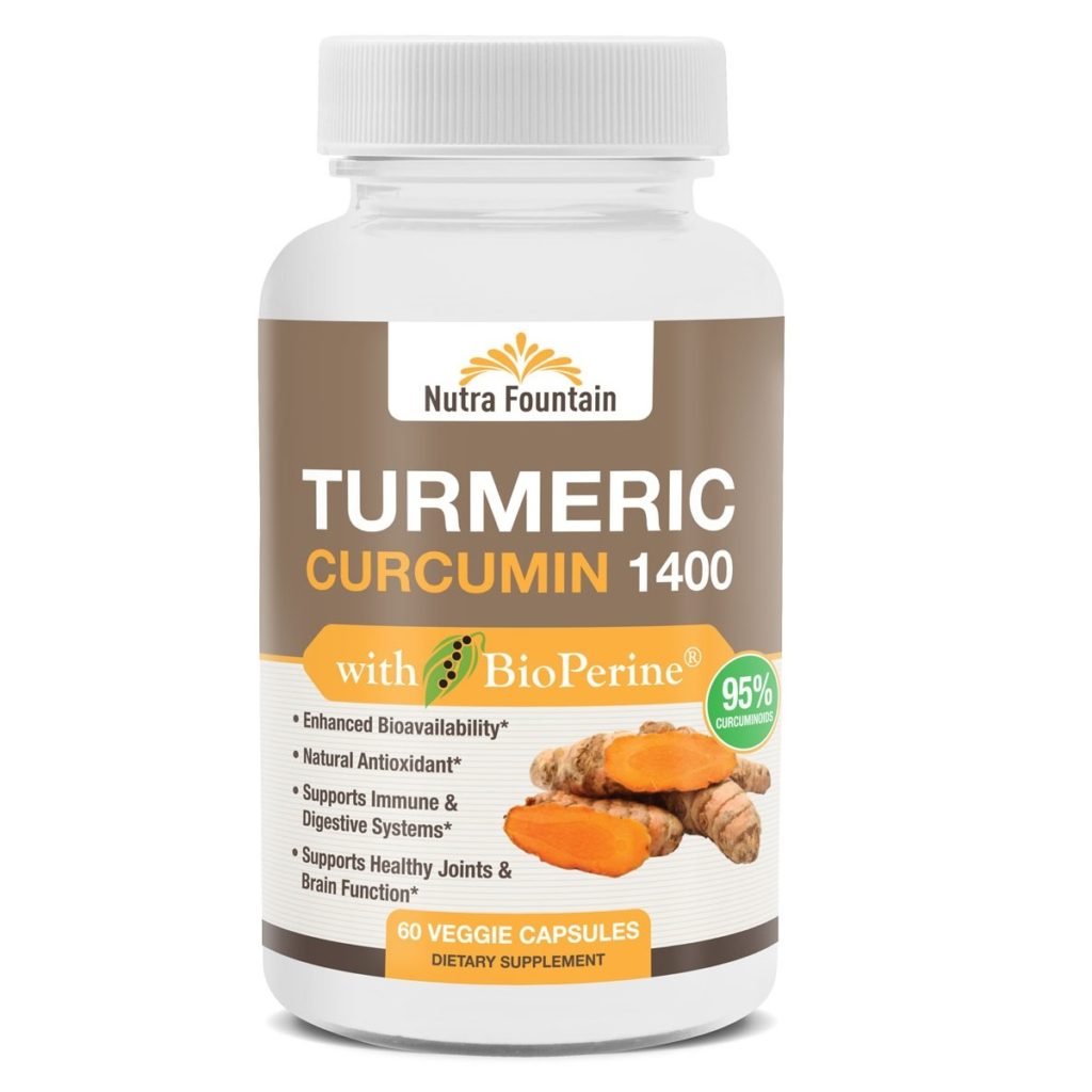 Turmeric Curcumin with BioPerine 1400 | Nutra Fountain